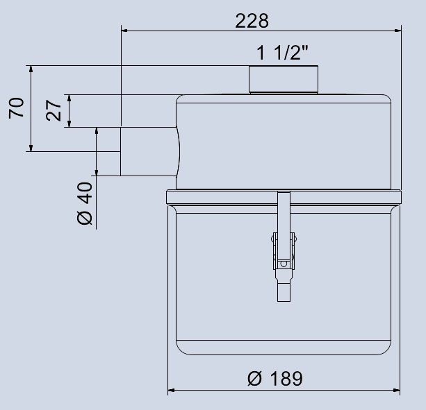 Abscheider für Gips und Sand aus dem Abwasser