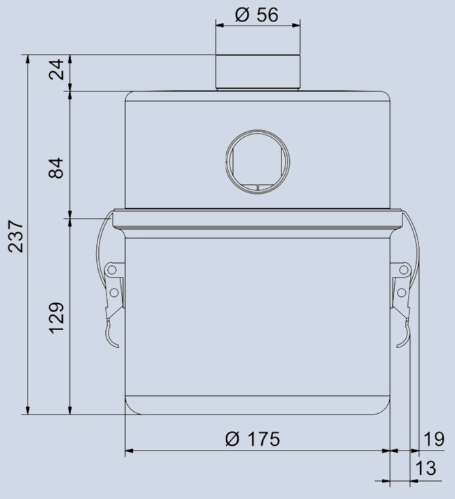 Abscheider für Gips und Sand aus dem Abwasser
